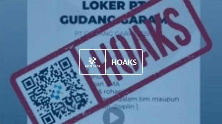 Hoaks: Lowongan Kerja PT Gudang Garam Tbk - RRI.co.id