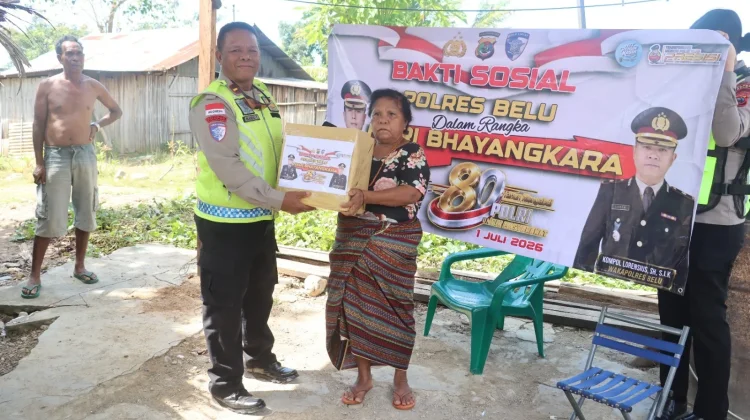 Sambut Bhayangkara Ke-80 Polres Belu Gelar Bakti Sosial - RRI.co.id