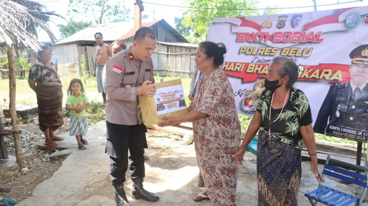 Sambut Bhayangkara Ke-80 Polres Belu Gelar Bakti Sosial - RRI.co.id