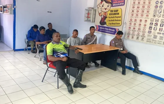 Berita Foto - Polres Merauke Sediakan Nobar Piala Dunia - RRI.co.id