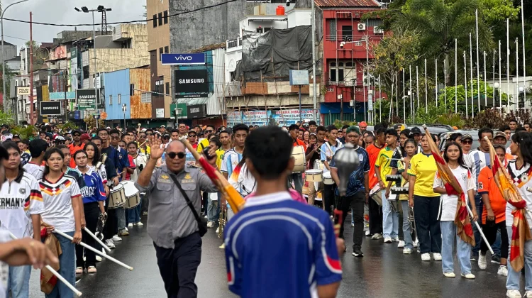 Euforia Piala Dunia 2026 Warnai Color Fun Walk di Ambon - RRI.co.id
