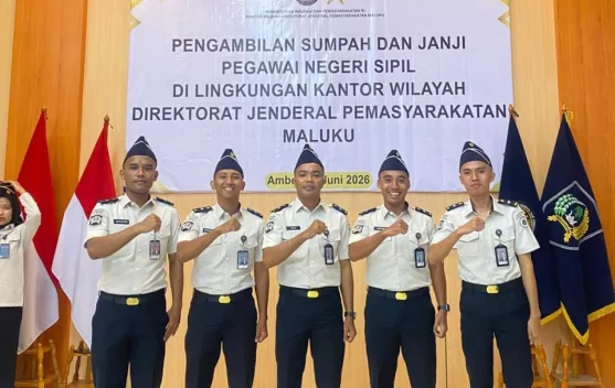 Lima CASN Lapas Geser Resmi Menyandang PNS, Siap Perkuat Kinerja ...