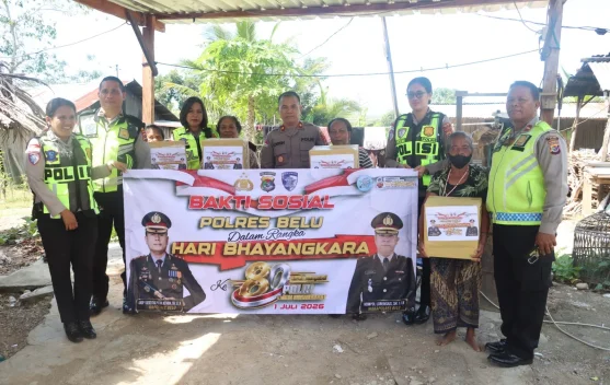 Polres Belu Salurkan Sembako dan Air Bersih Sambut HUT Bhayangkara ...