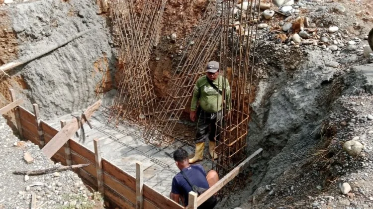 Jembatan Beton di Desa Lawe Sikap 1 Sudah Tahap Pondasi - RRI.co.id