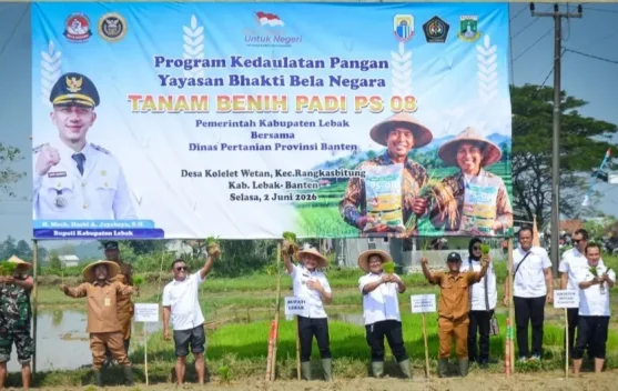 Gerakan Tanam Benih Padi PS 08 Perkuat Ketahanan Pangan di Lebak - RRI ...