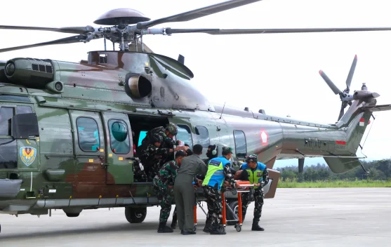 Dua Helikopter TNI AU Dikerahkan dalam Simulasi Medevac di Timika - RRI ...