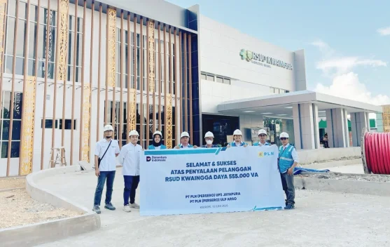 PLN Pasok Daya Listrik untuk Operasional Gedung Baru RSUD Kwaingga ...