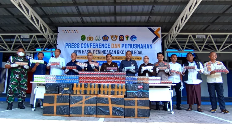 Bea dan Cukai Madiun Musnahkan Jutaan Batang Rokok Ilegal - RRI.co.id