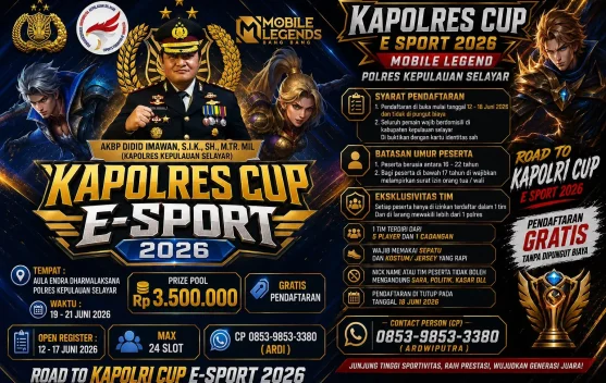 Polres Selayar Gelar Turnamen Mobile Legends Kapolres Cup 2026 - RRI.co.id