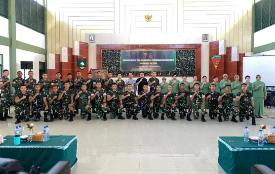 Batalyon Komposit 1 Gardapati dan Dinas Kesehatan Natuna Sosialisasi ...