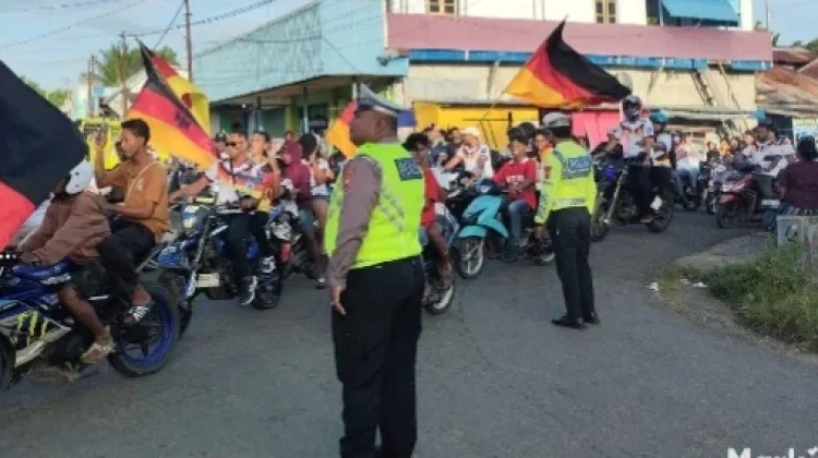 Sat Lantas Polres Kepulauan Tanimbar Amankan Konvoi - RRI.co.id