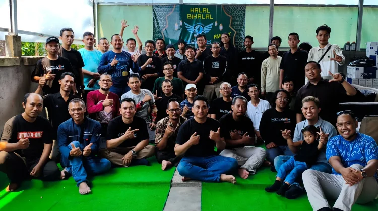 Halalbihalal, Kosmik Plat K Sosialisasi Motor Listrik - RRI.co.id