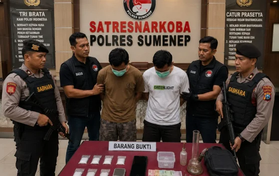 Satresnarkoba Polres Sumenep Ungkap Kasus Sabu, Dua Pria Diamankan ...