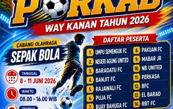 PSSI Way Kanan Pastikan Sepak Bola Porkab 2026 Siap Digelar - RRI.co.id