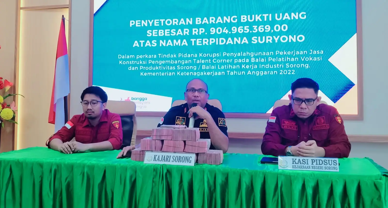 Ungkap Korupsi Talent Corner BLKI, Kejari Sorong Setor Rp.904 Juta ke ...