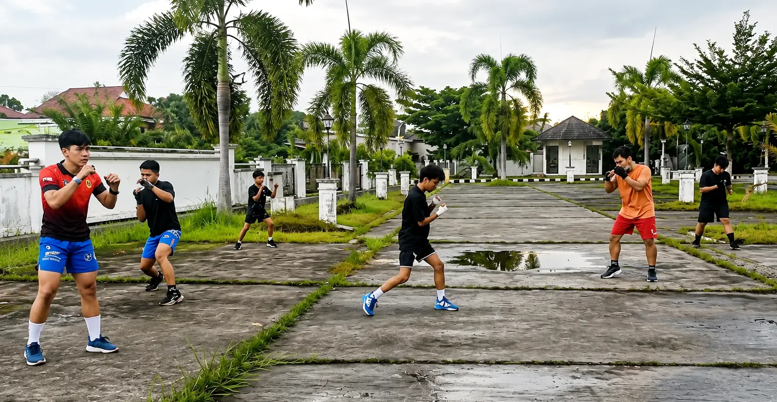 Fasilitas Terbatas, Atlet Kickboxing Kubar Berlatih di Lapangan Terbuka ...