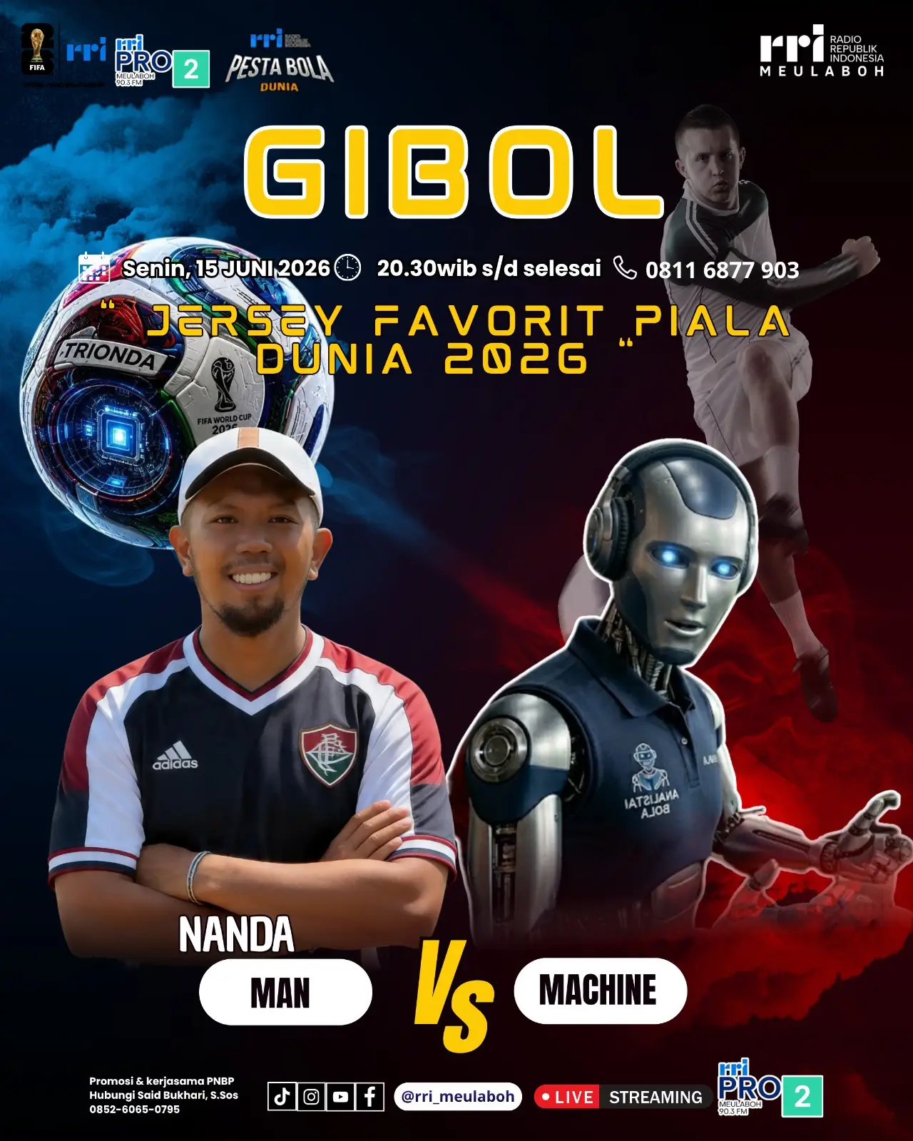 RRI Meulaboh GIBOL: Kolaborasi Epik Penyiar Nanda dan TeknologI Ai ...