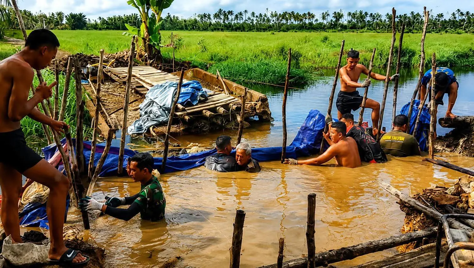 Kodim 1201 Bangun Jembatan, Harapan Warga Akhirnya Terwujud - RRI.co.id